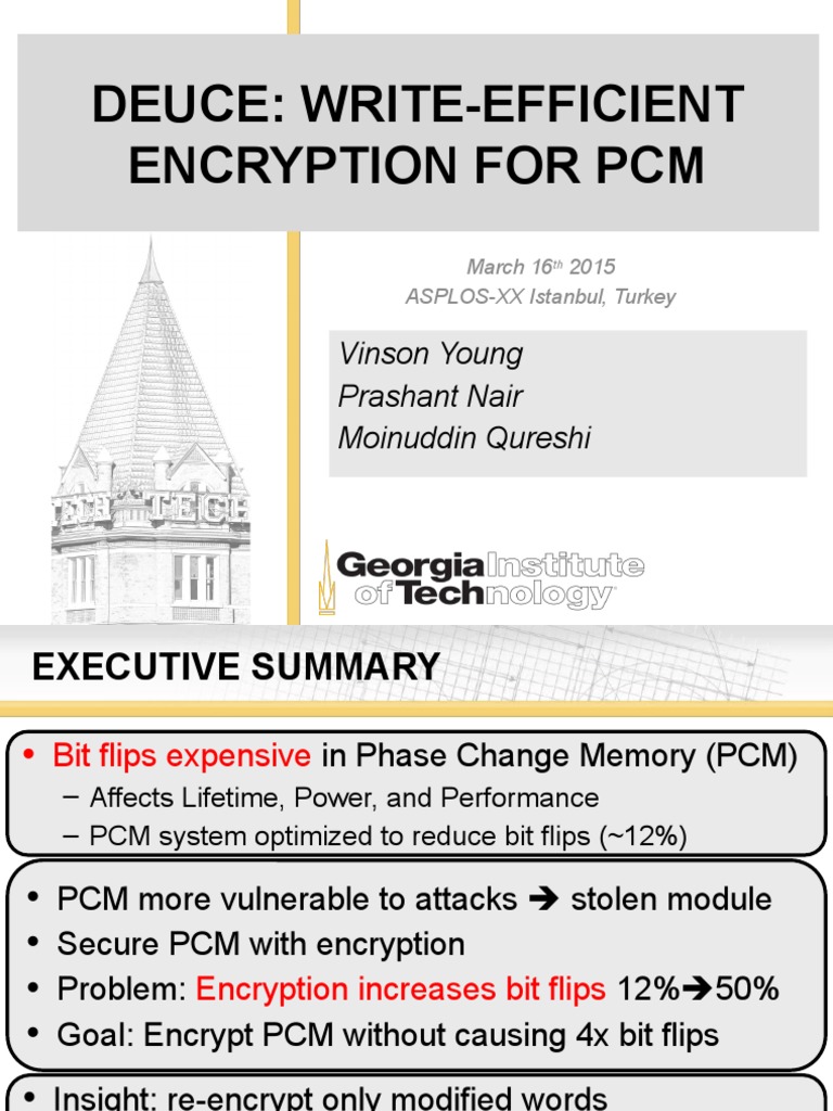 ASPLOS 2015 1 Slides | PDF | Cpu Cache | Encryption