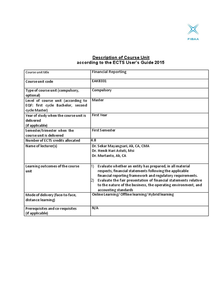 Financial Reporting | PDF | Financial Statement | International ...