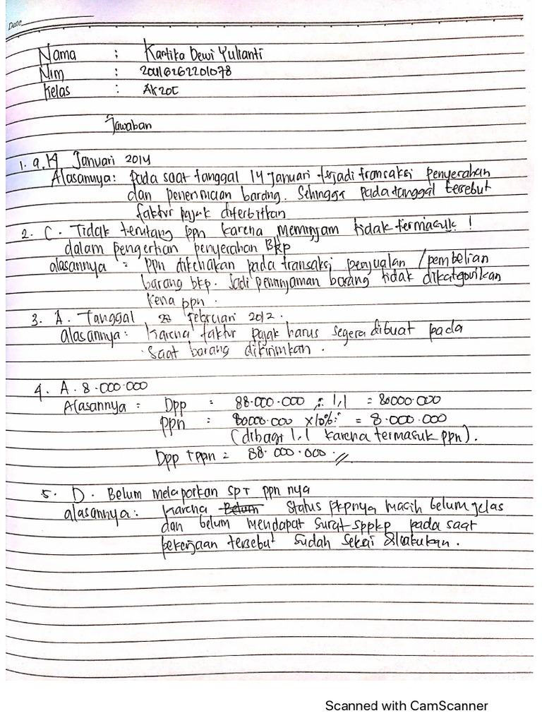 Kartika Dewi Yulianti-20416262201078-Ak2 | PDF