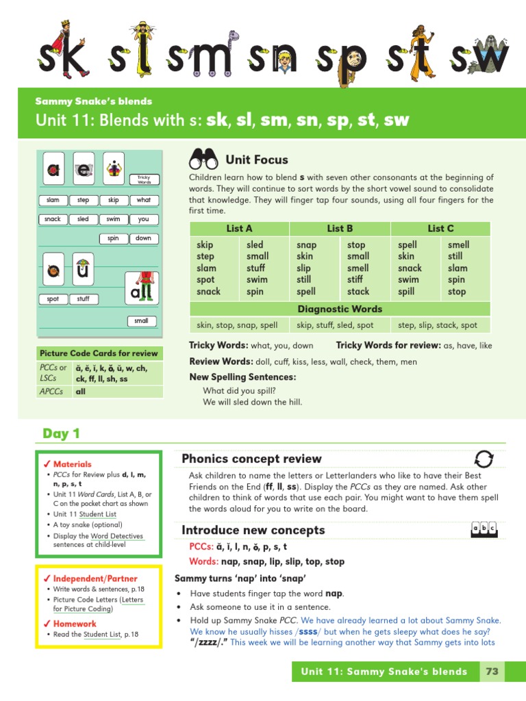 Letterland Grade-One Unit-11 SM | PDF | Phonics | Linguistics