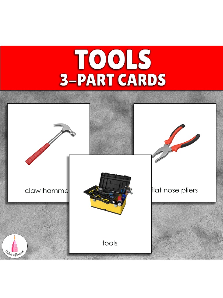 Tools 3 Part Cards EDITABLE | PDF | Social Science | Home & Garden