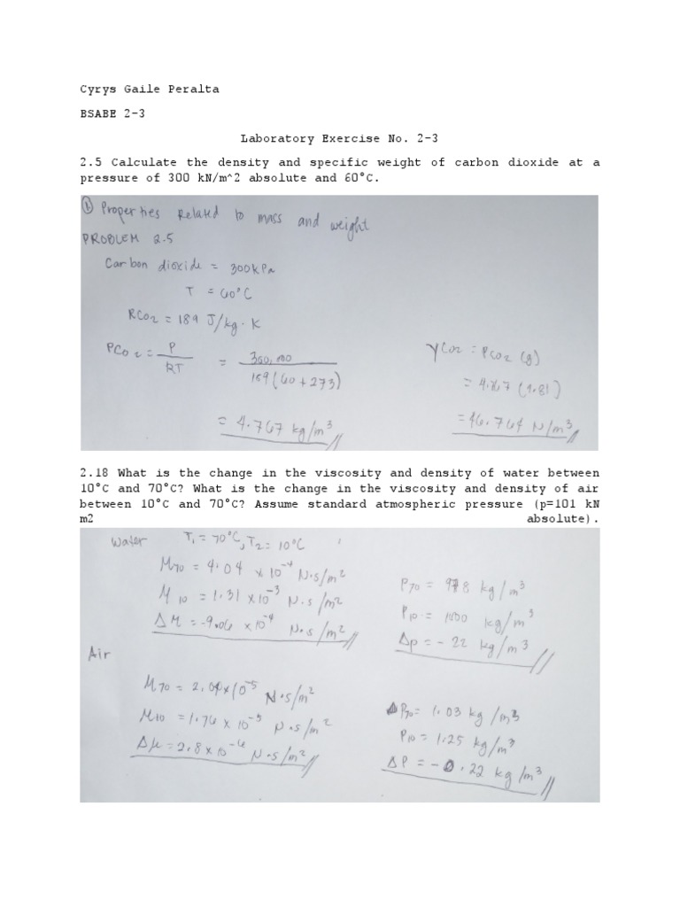 Viscosity and Density Calculations | PDF | Pressure | Balloon