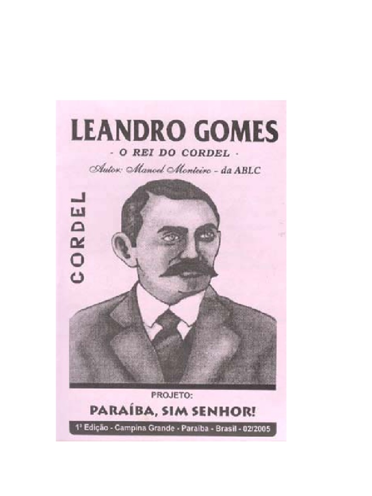 Leandro Gomes - Cordel Sobre Leandro Gomes PDF | PDF