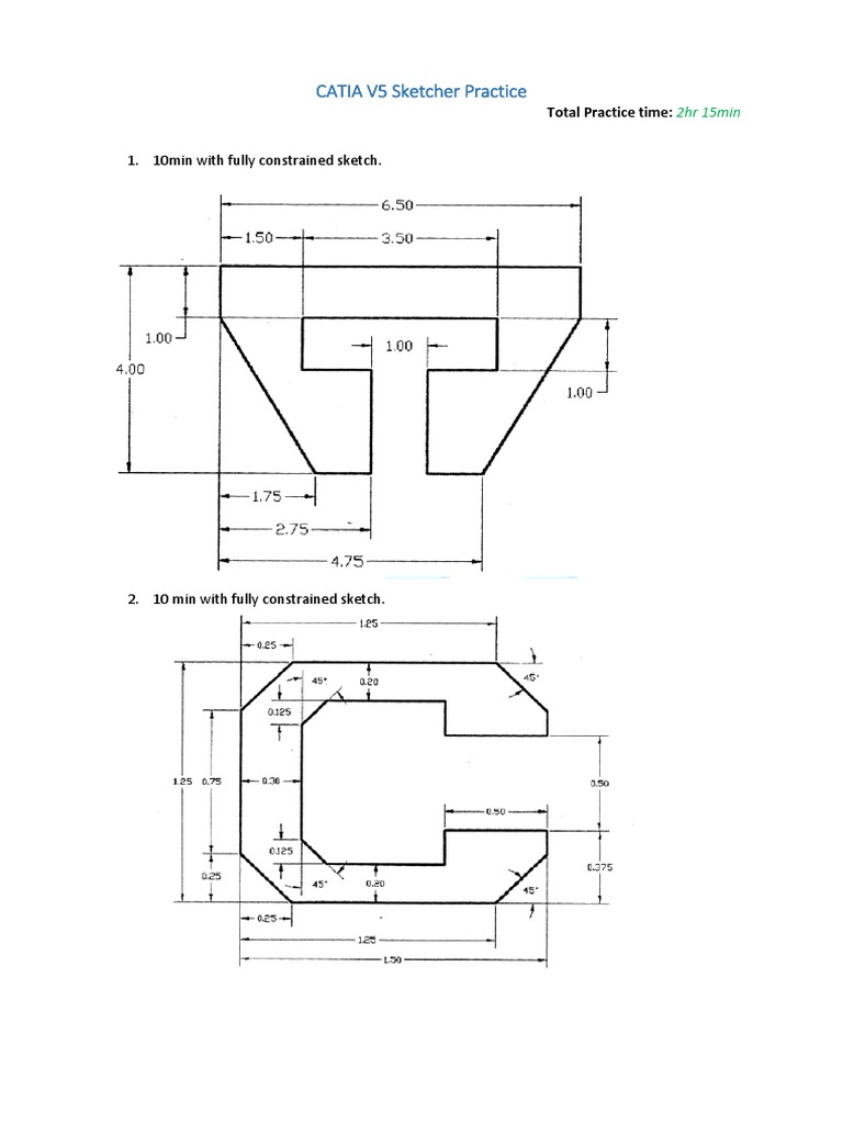 Sketcher Practice Manual | PDF