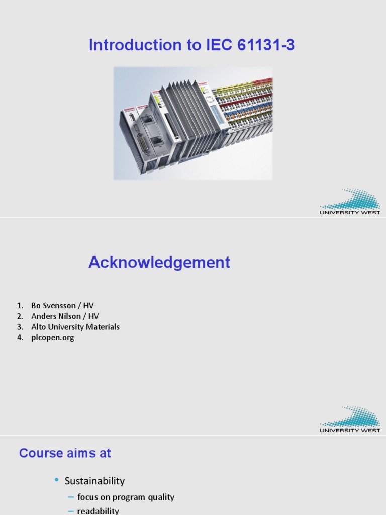 L1 Introduct | PDF | Programmable Logic Controller | Computer Programming