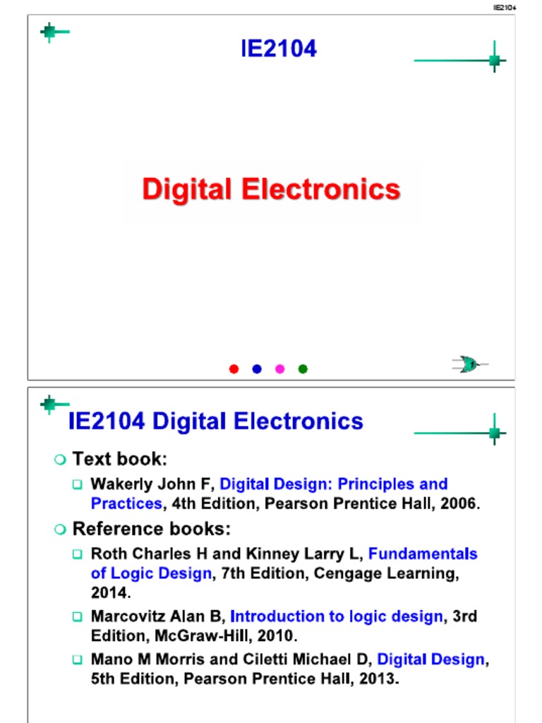 IE2104 Week 1 - Number System | PDF