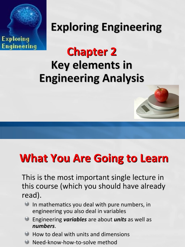 Chapter 2 Key Elements in Engineering Analysis | PDF | Spreadsheet | Significant Figures