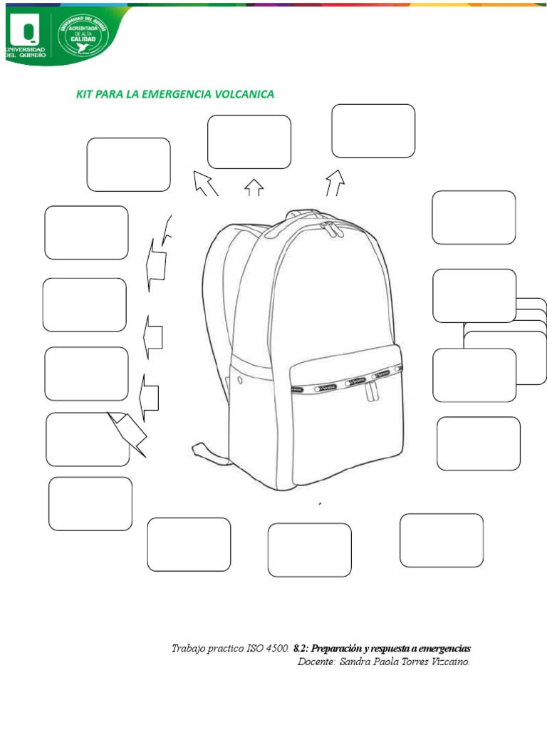 Mochila de Emergencia Trabajo en Clase | PDF