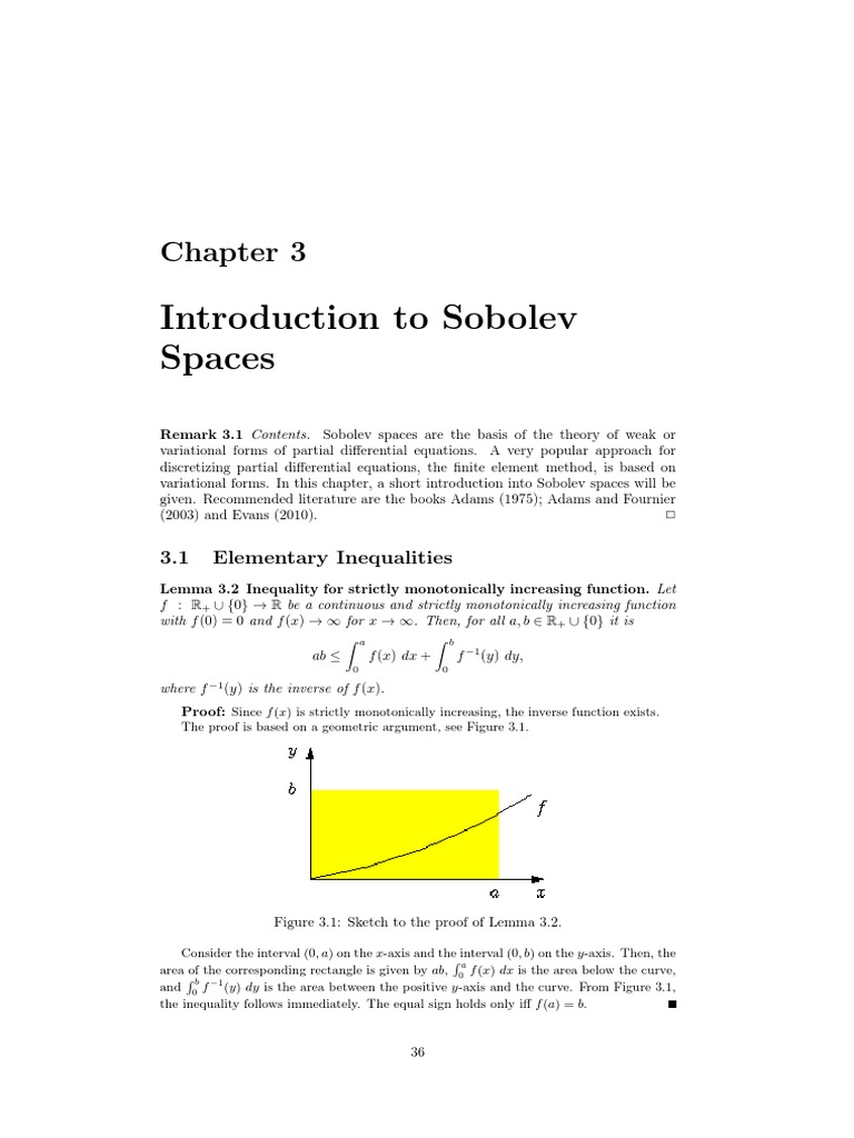Chapter 3 Introduction To Sobolev Spaces | PDF | Distribution (Mathematics) | Derivative