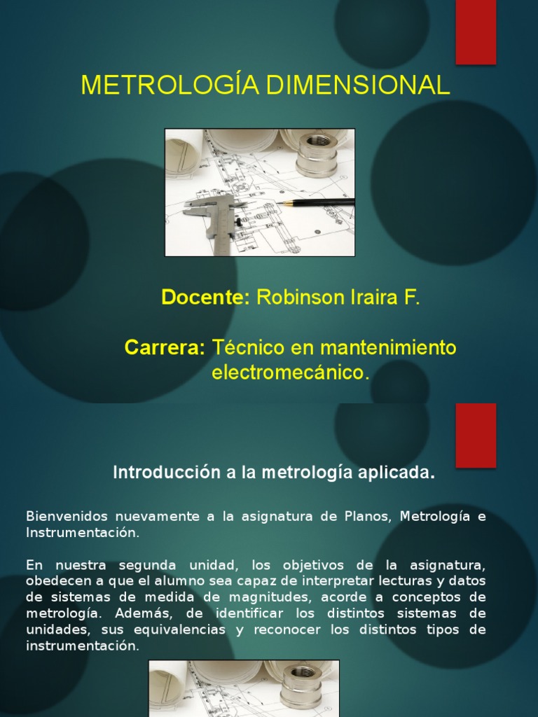 Clase 01 Metrologia | PDF | Metrología | Medición