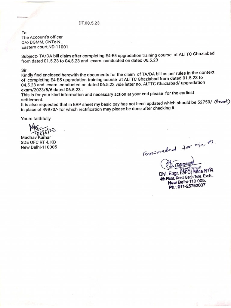 TA DA Claim PDF | PDF