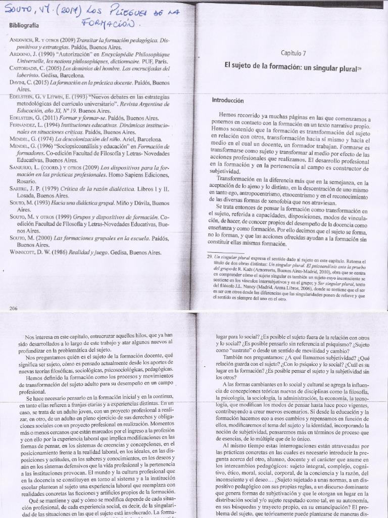 Souto-Los Pliegues de La Formación Capítulo 7 PDF | PDF