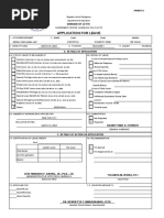 Leave Form 2023 | PDF | Parental Leave | Sick Leave