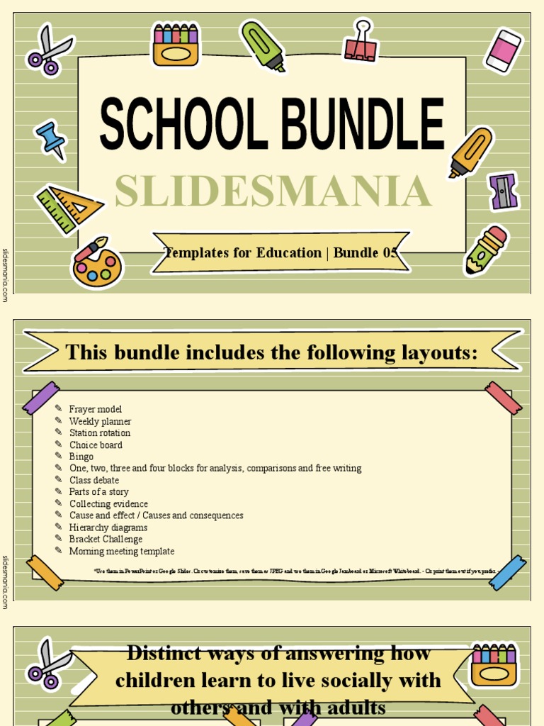Education Templates Bundle 05 | PDF | Literacy | Psychology