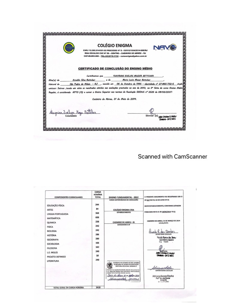 Diploma Ensino Medio PDF | PDF