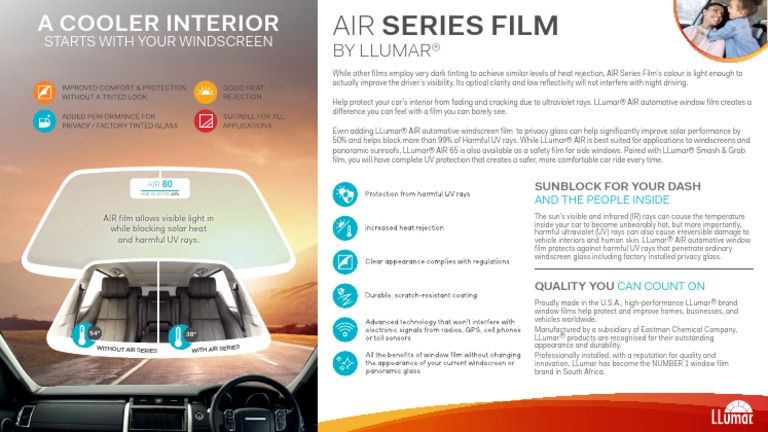 LLumar AirBlue | PDF | Ultraviolet | Materials