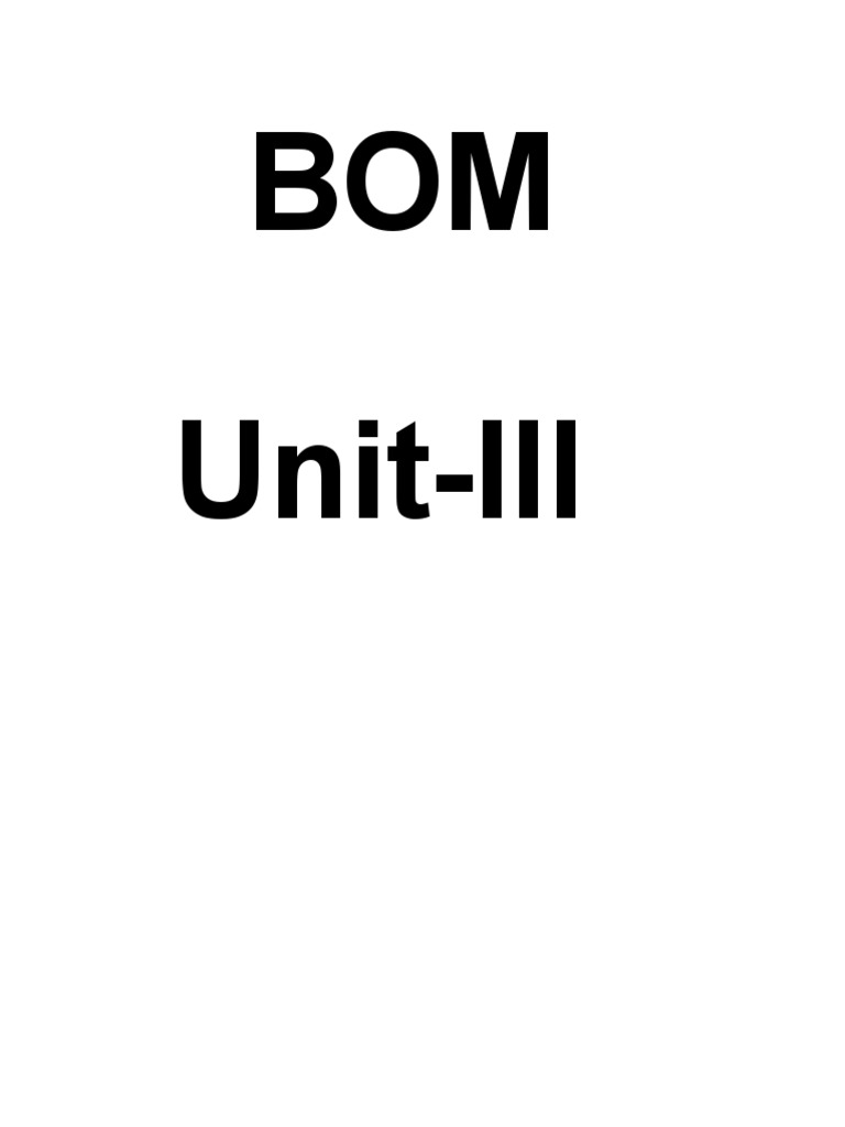 Bom Unit-3 | Download Free PDF | Pricing | Retail