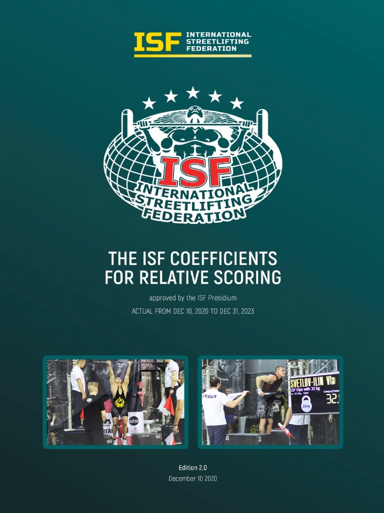 ISF Coefficients-2020 PDF | PDF | Weight | Human Body Weight