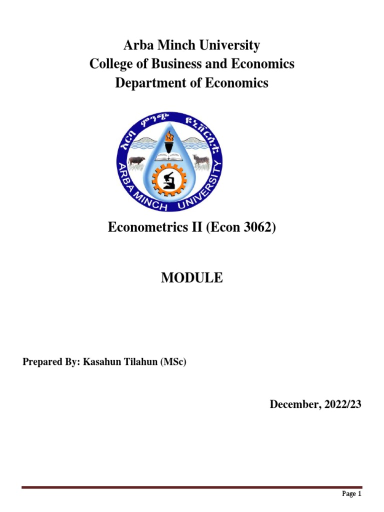 Econometrics II | Download Free PDF | Linear Regression | Ordinary Least Squares