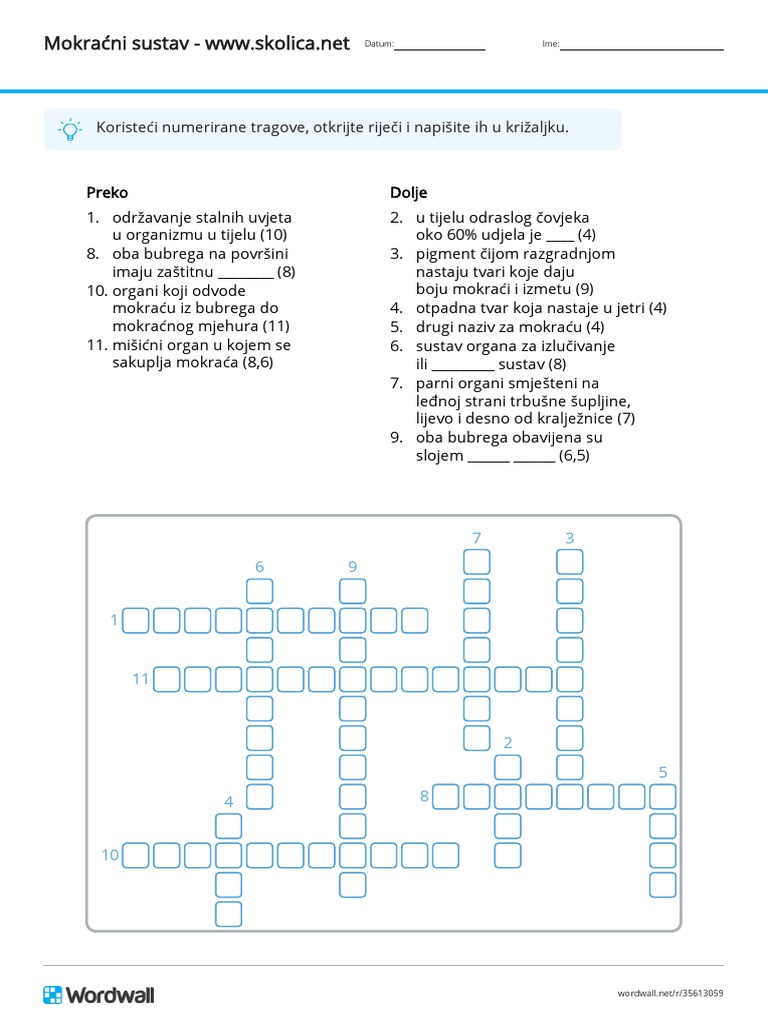 Mokracni Sustav Ispit 8 Razred Biologija | PDF