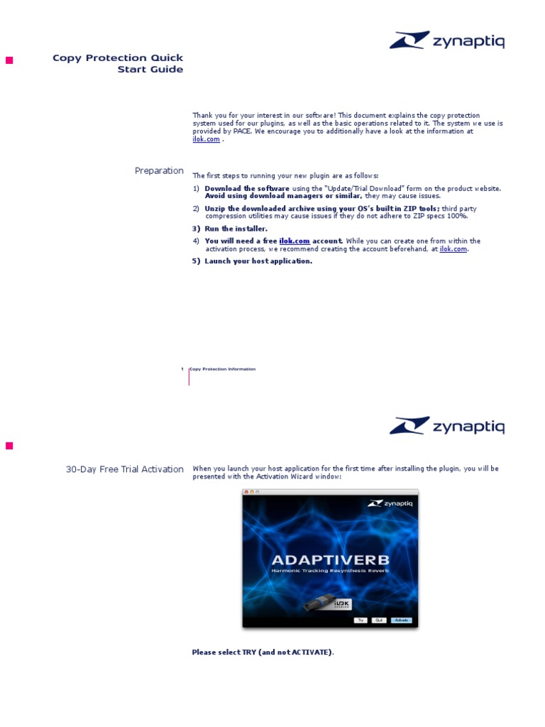 iLok Activation Code Guide | PDF | Zip (File Format) | Software