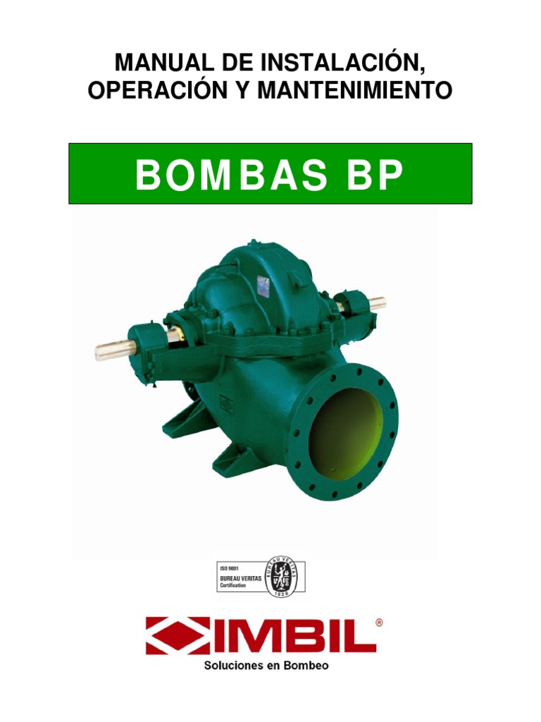 Manual de Bombas BP en Español | PDF | Bomba | Tornillo