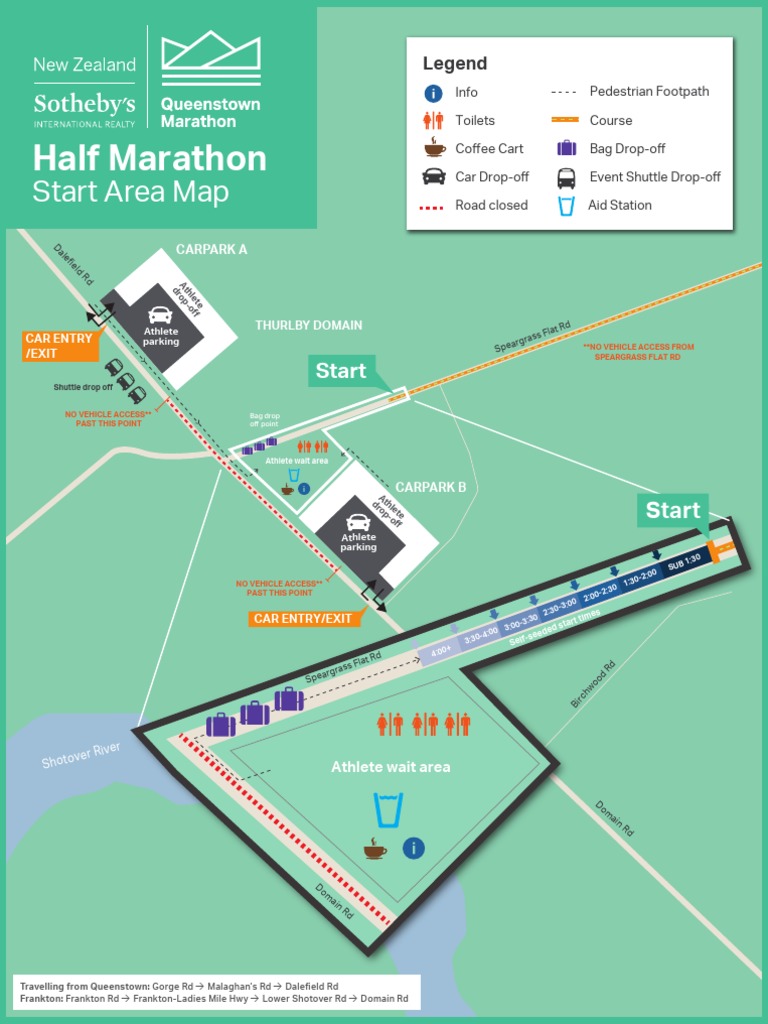 QM HalfMarathonStartAreaMap 2020 PDF | PDF