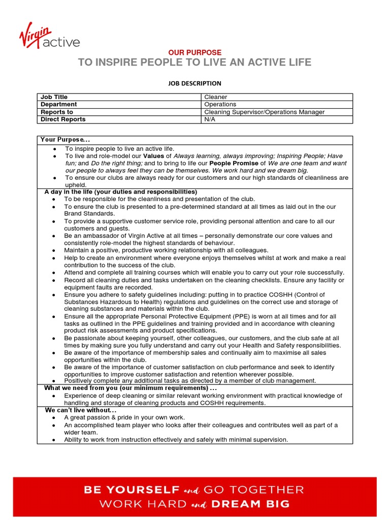 Cleaner PDF | PDF | Personal Protective Equipment | Business