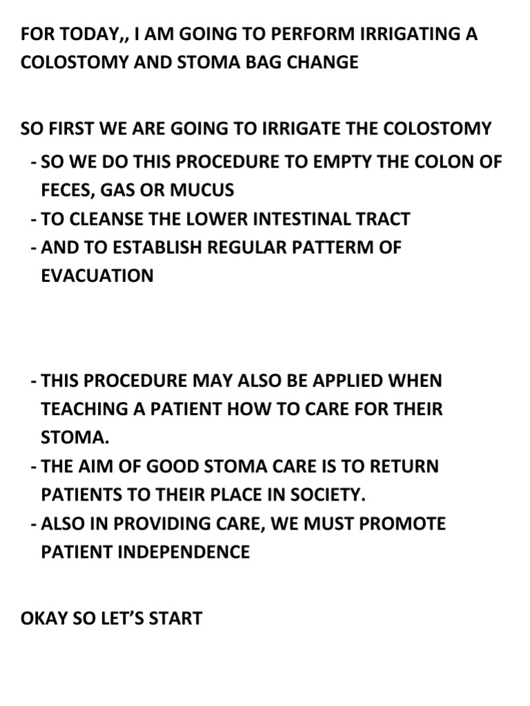 Colostomy Retdem Script | PDF | Medical Specialties | Gastroenterology