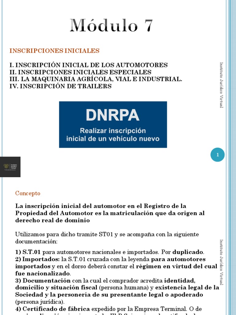 Modulo 7 | PDF | Propiedad | Invalidez