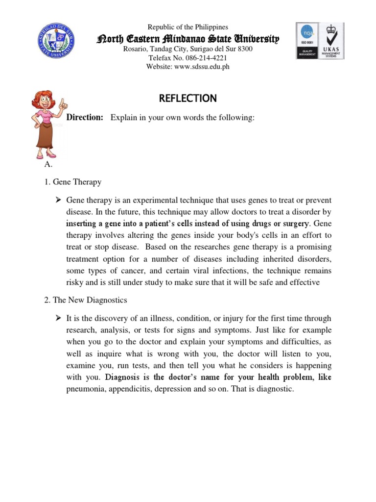 Ge-Sts - Reflection 5 | PDF | Medical Diagnosis | Gene Therapy