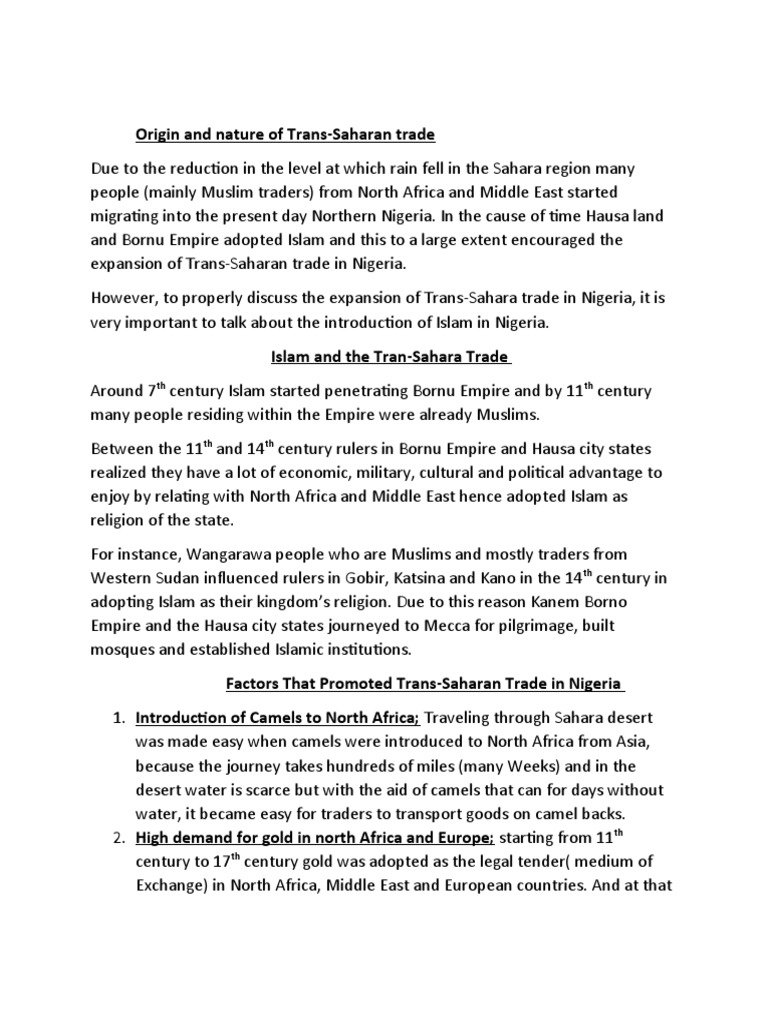 JSS 3 Second History Note | PDF | Africa