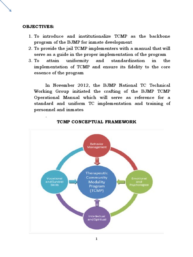 Final TCMP Manual | PDF | Psychotherapy | Prison