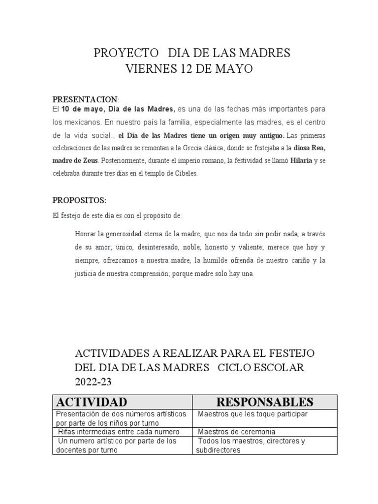 Preguntas para el Día de las Madres | PDF