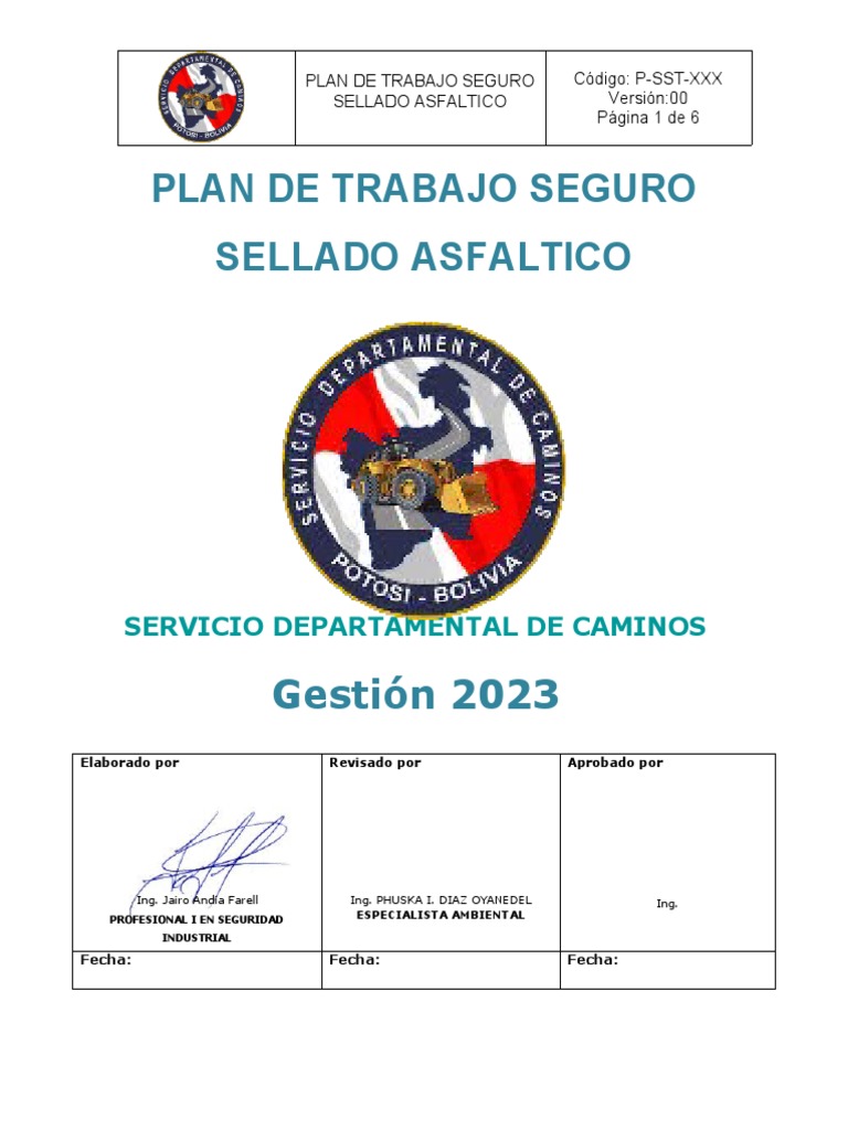 PROCEDIMIENTO TRAB. Asfalto | PDF | Quemar