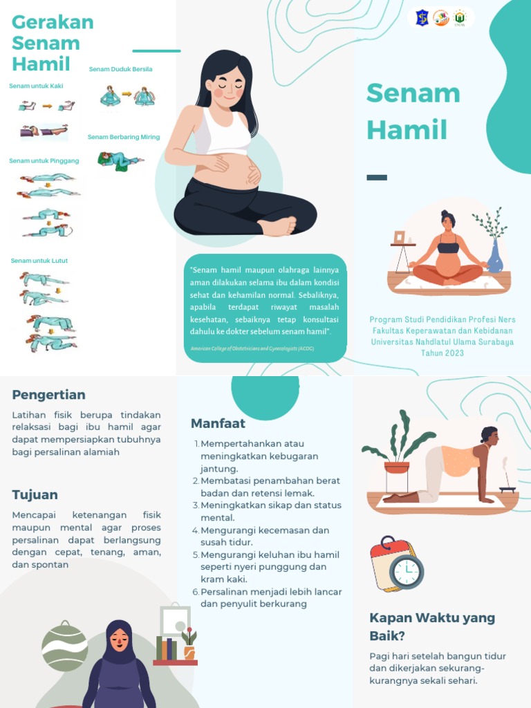 Leaflet Senam Hamil PDF | PDF