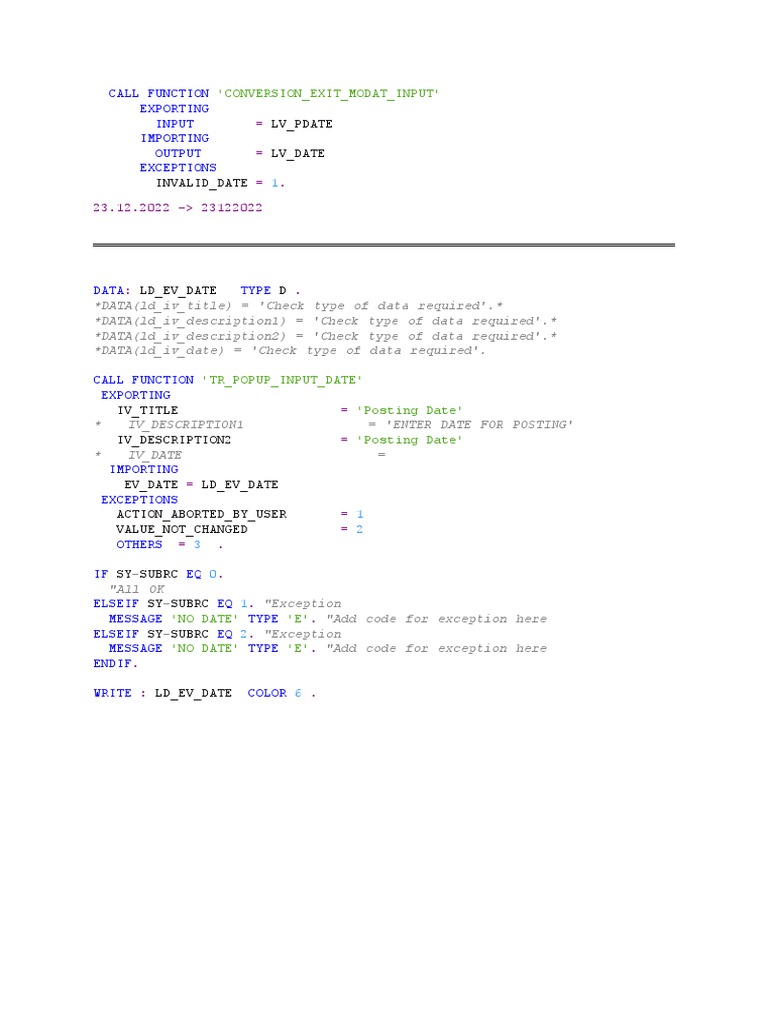Pop Up Date Input | PDF