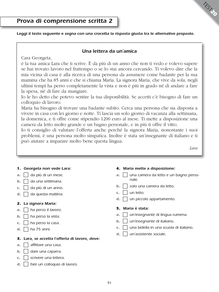 Esercizi-di-italiano-A2 - Porcaro (Arrastrado) 2 | PDF