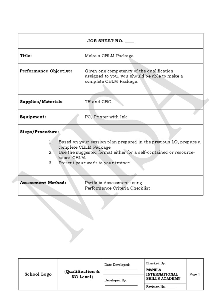 Job Sheet | PDF | Printing
