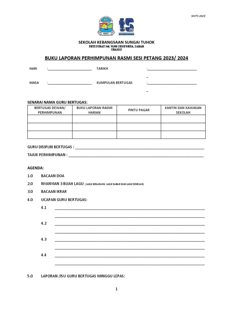 Buku Laporan Perhimpunan Rasmi 2023 | PDF