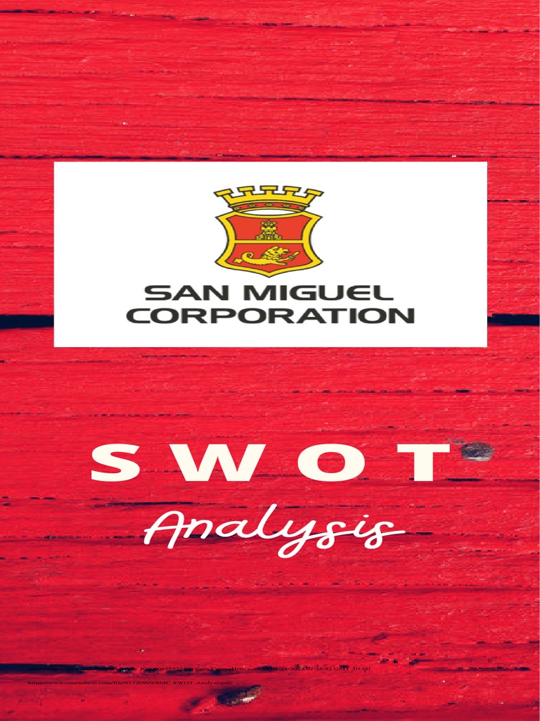 SMC SWOT Analysis PDF | PDF | San Miguel Corporation | Economies
