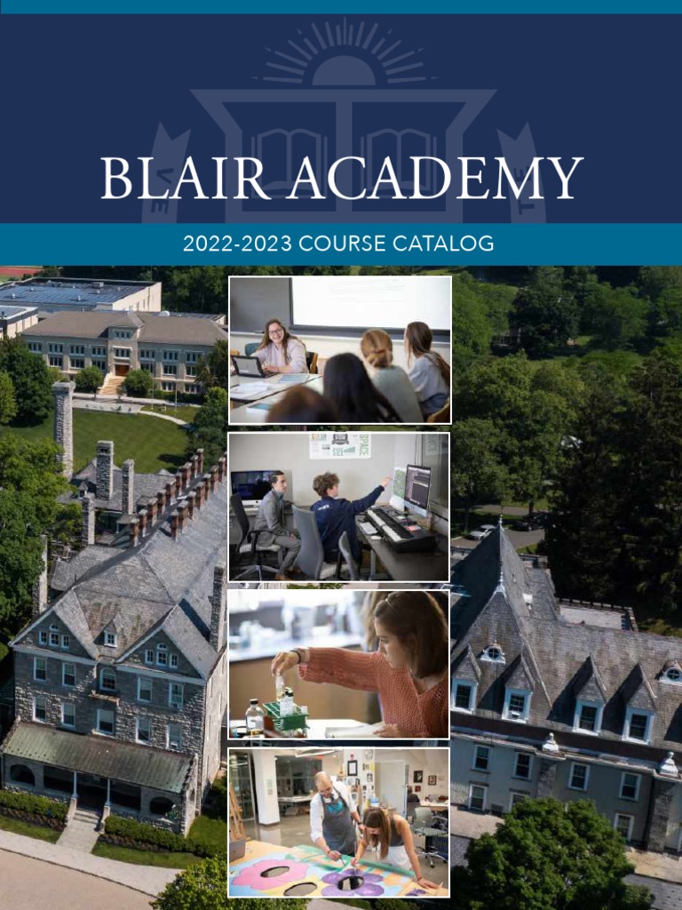 Blair Academy 2022-2023 Course Catalog: A Comprehensive Guide to ...