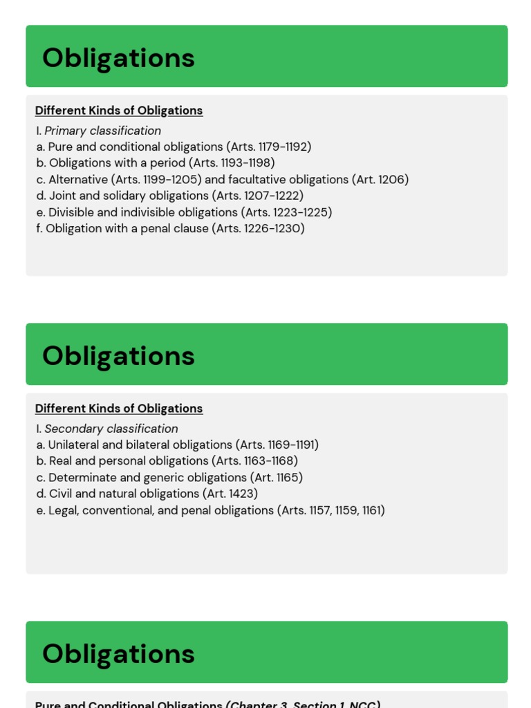 Understanding Facultative Obligations | PDF | Legal Liability | Legal ...