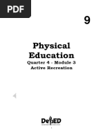 Q4 Physical Education 9 - Module 1 | PDF | Recreation | Outdoor Recreation