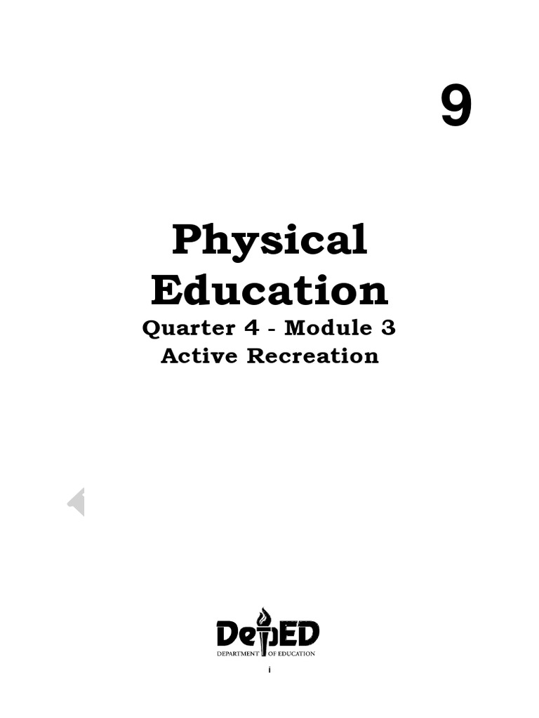 Physical Education: Quarter 4 - Module 3 Active Recreation | PDF ...