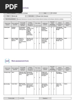 IOSH Risk Assessment Example 1 | PDF | Risk | Workplace