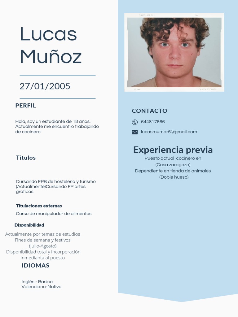 CV Lucas Muñoz.pdf | PDF
