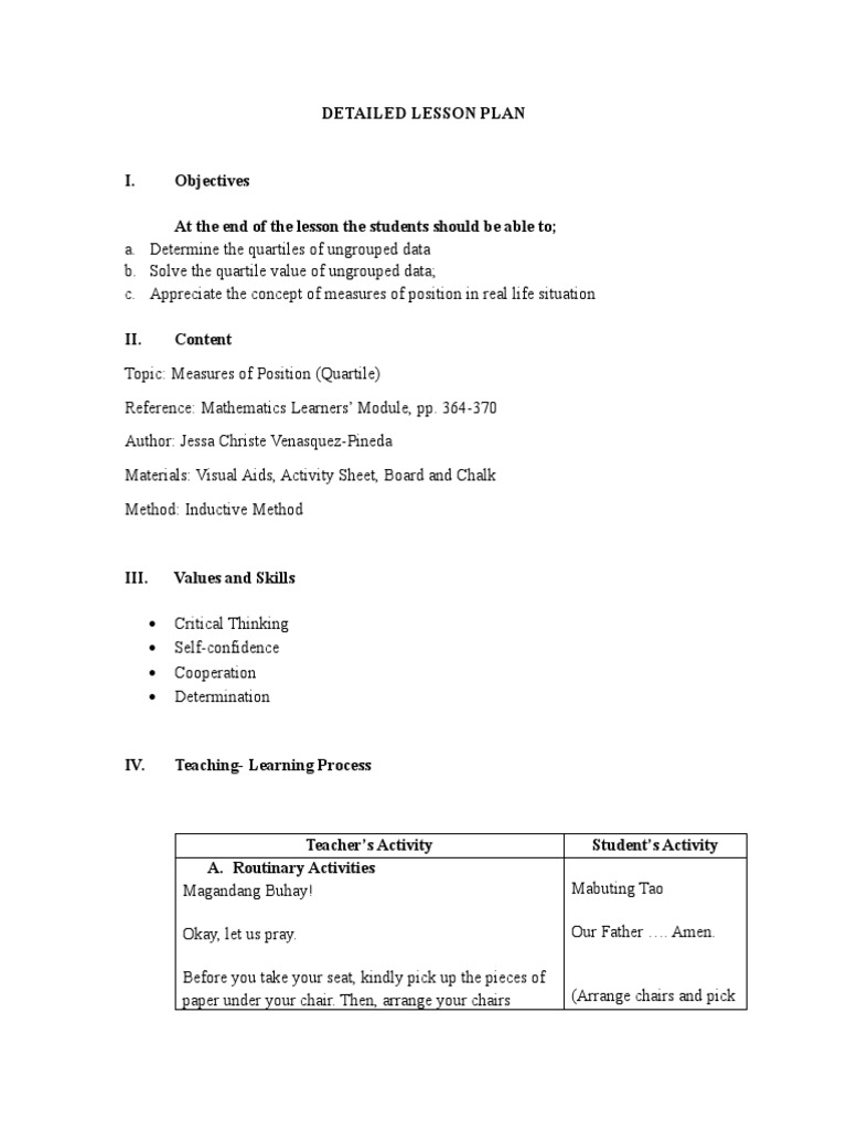 Determining Quartiles And Their Real World Applications Pdf