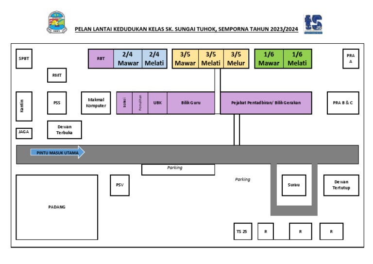 Pelan Lantai Kedudukan Kelas SKST 2023 | PDF