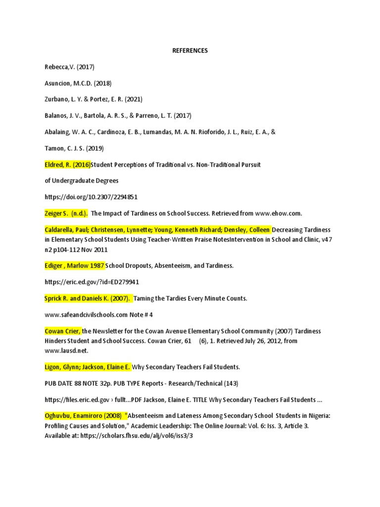 REFERENCES | PDF